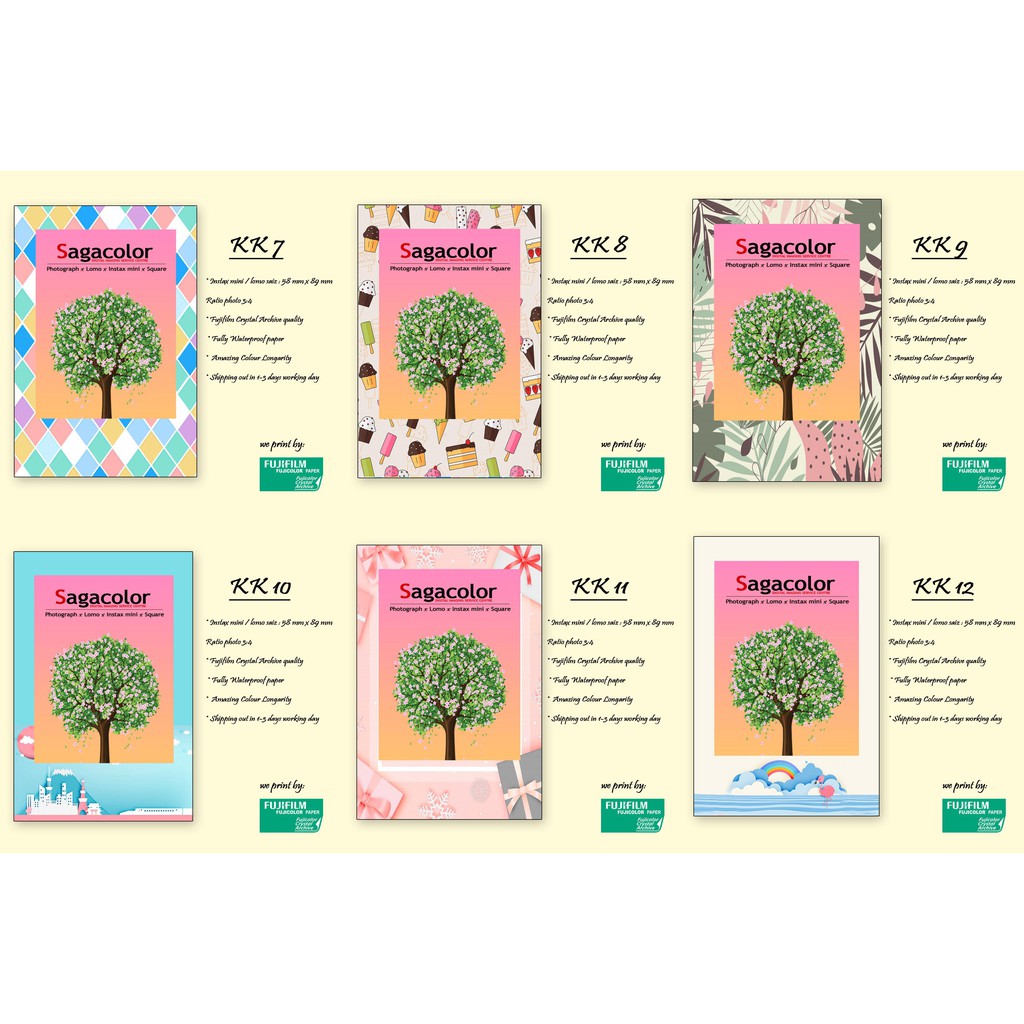 Lomo Print @ Saiz(10-100pcs)(KK 7-12 Frame) | Shopee Malaysia