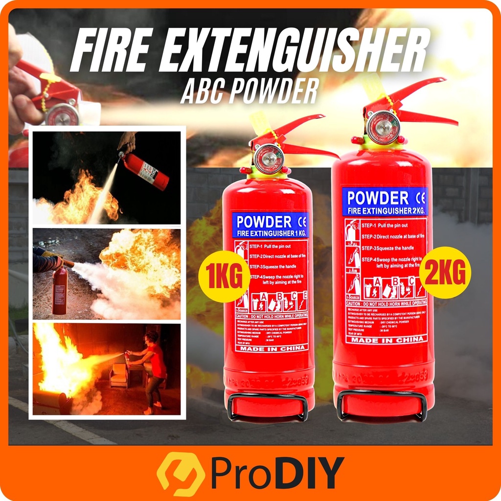 1kg 2kg Fire Extinguisher Fire Fighter Portable Multipurpose Fire ...