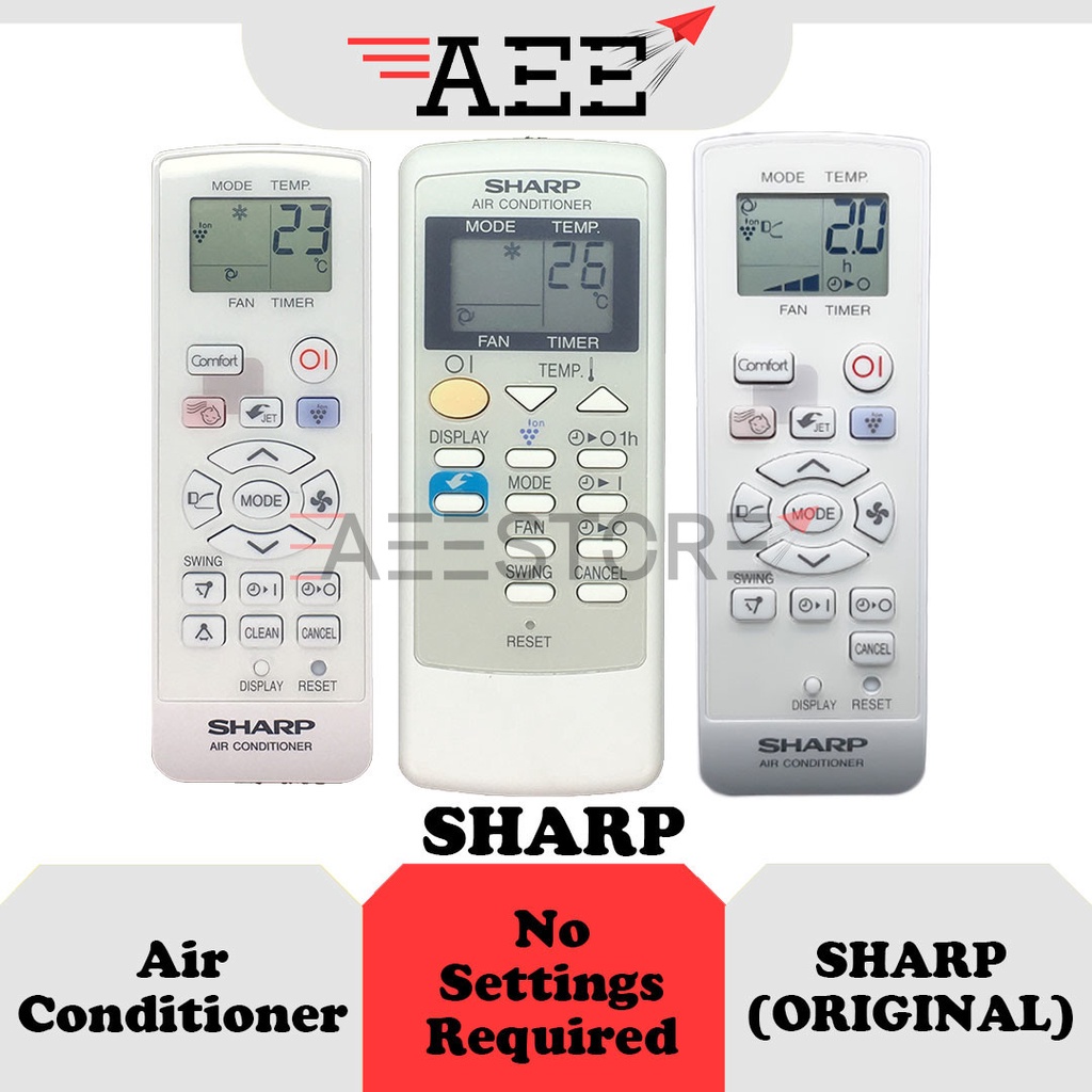 (Original) Sharp Air Conditioner / Cond Remote Control | Shopee Malaysia