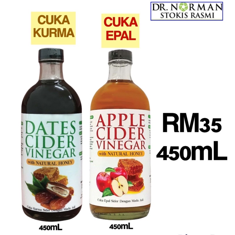 450mL CUKA KURMA MADU CUKA EPAL MADU CIDER VINEGAR DR NORMAN MARKETING ...