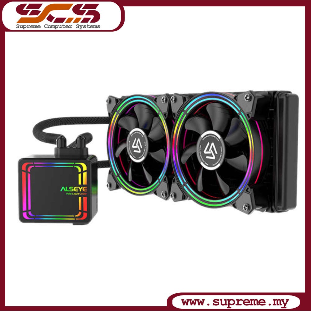 ALSEYE H240 CPU Cooler / Fan Intergrated / RGB Water Cooling / 120mm ...
