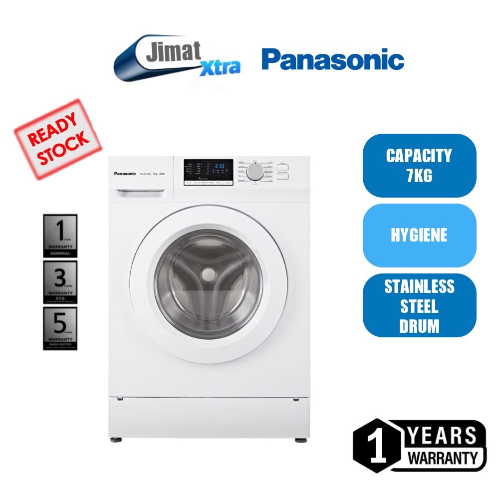 Panasonic 7KG Front Load Washing Machine NA-127XB1WMY | Shopee Malaysia