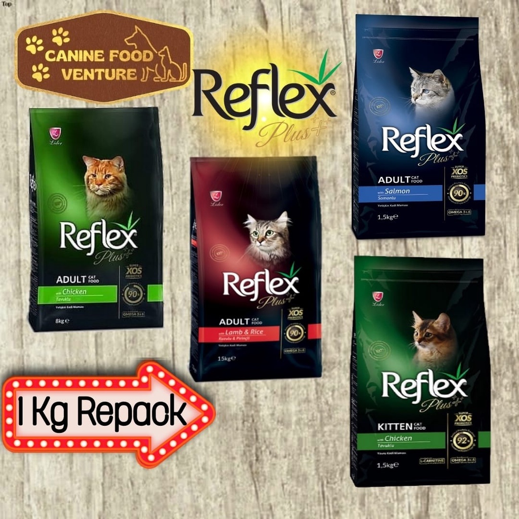 REFLEX PLUS CAT Food Adult Chicken / Salmon / Kitten Chicken/ Lamb ...