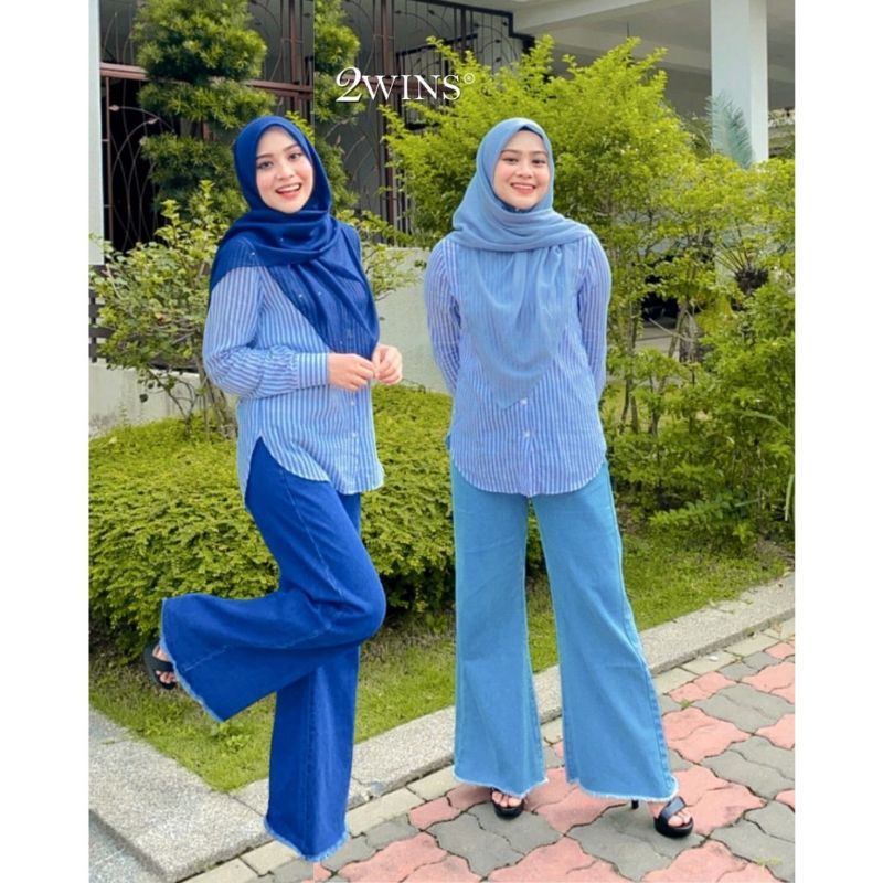 🔥women plazu jeans kain denim premium quality ready stock🔥 | Shopee ...
