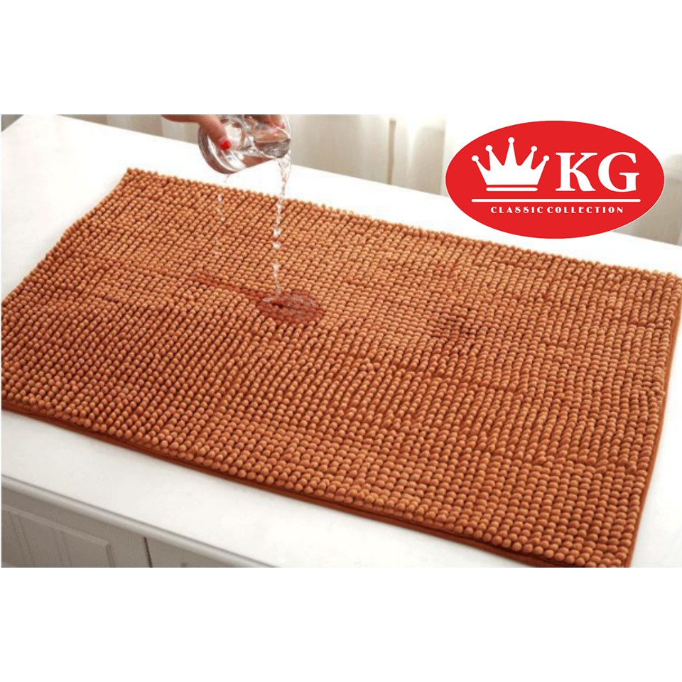 Microfiber Floor Mat 40x60cm Home Living Mats Anti-Slip Mats Alas Kaki ...