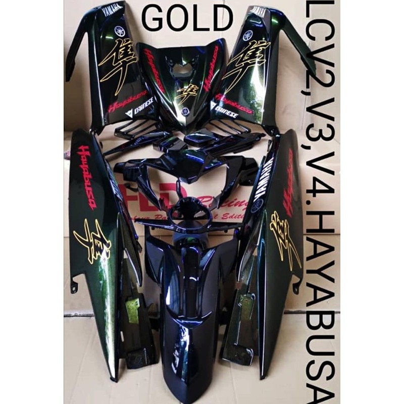 COVERSET YAMAHA LC135 V1 V2 V3 V4 V5 V6 V7 V8 STICKER HAYABUSA | Shopee Malaysia