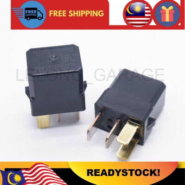 RELAY LAMPU/RELAY AIRCOND ORIGINAL PROTON WIRA/WAJA PANASONIC NAIS 4PIN ...