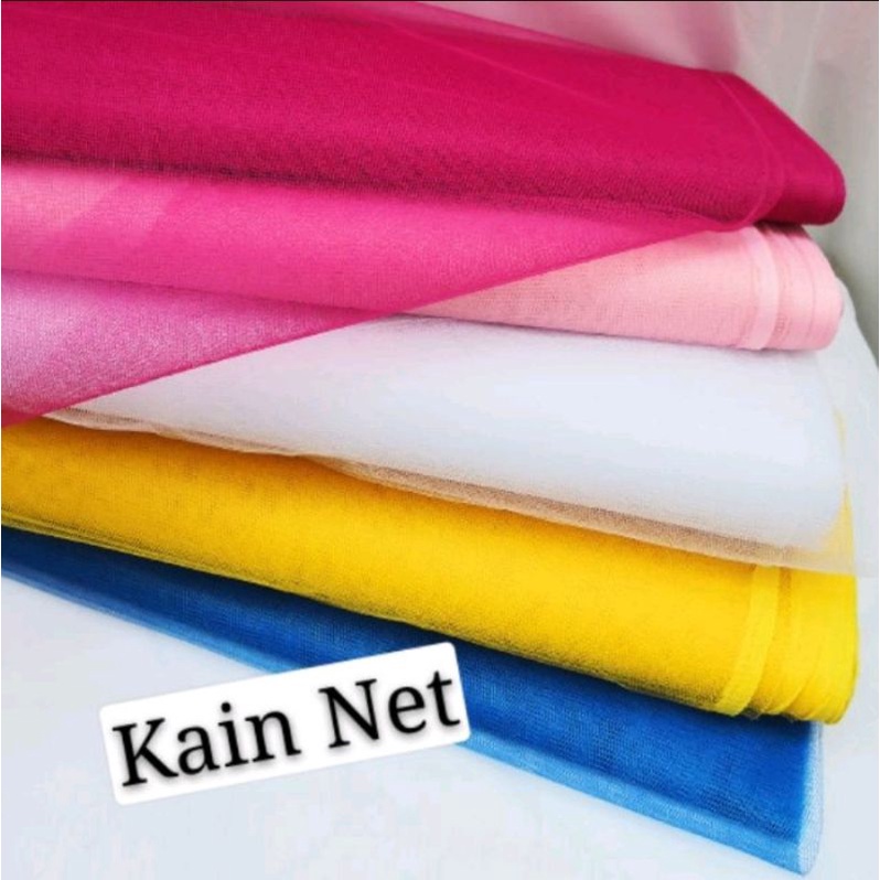 Kain Net Kasar/礼篮布/Rough Tulle Fabric 50 inch(130cm) | Shopee Malaysia
