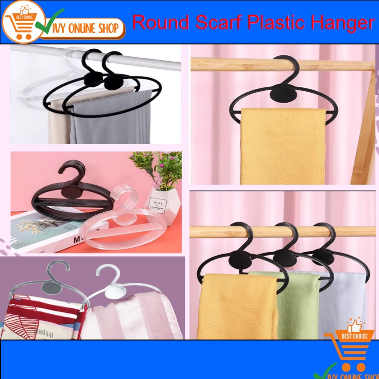 Tudung Hanger Bulat / Mini Shawl Plastic Hanger Selendang Scarf Hanger ...