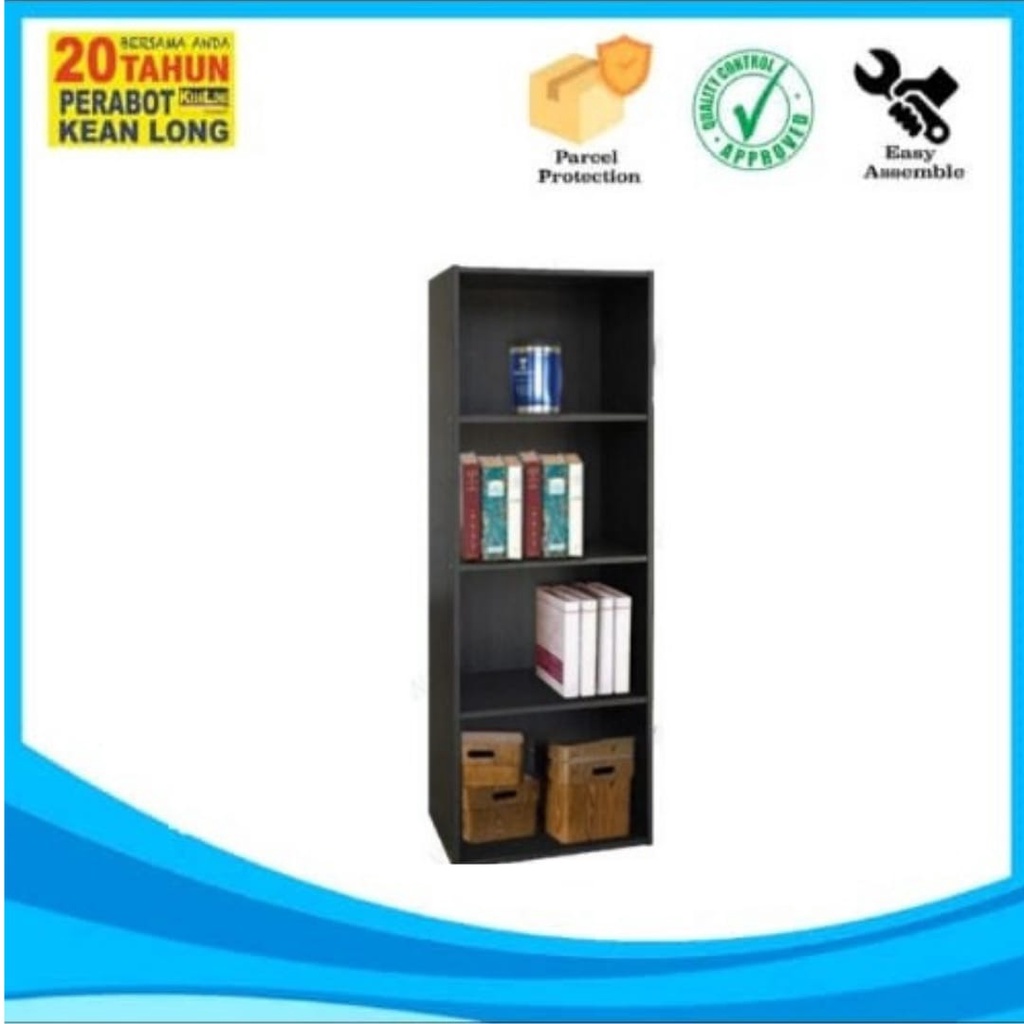 KLSB Almari 4 Petak Terbuka / Rak Buku / 4 Compartment File Cabinet ...
