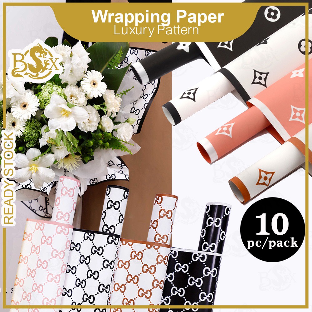 10pcs Waterproof Flower Wrapping Paper Bouquet Birthday Decoration Gift ...