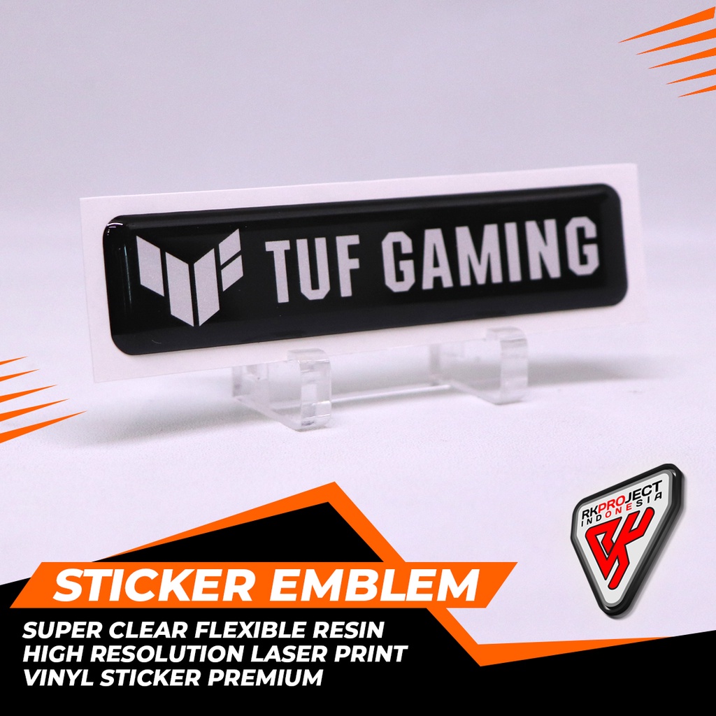 Emblem embossed STICKER ASUS TUF GAMING FLEXIBLE RESIN STICKER | Shopee ...