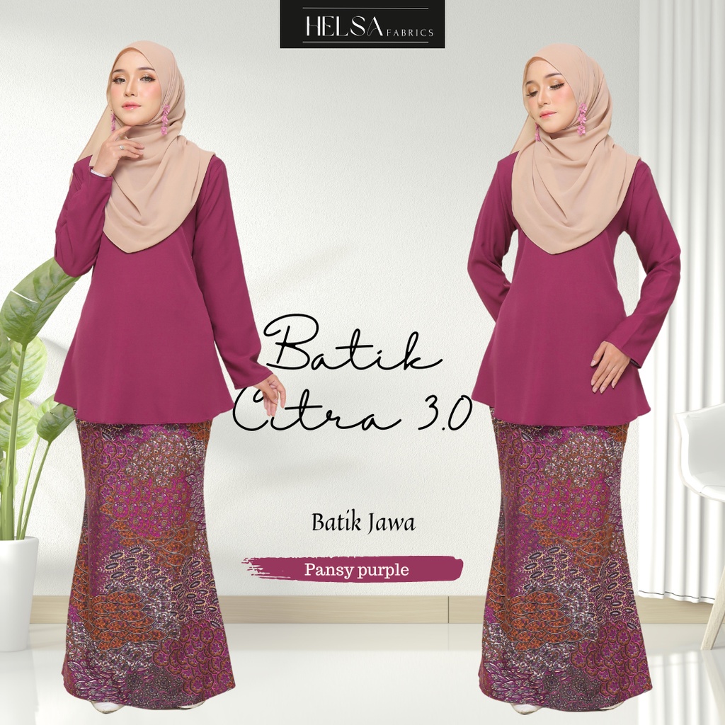 BAJU KURUNG MINI RIAU BATIK CITRA 3.0 (S-XXL) | Shopee Malaysia