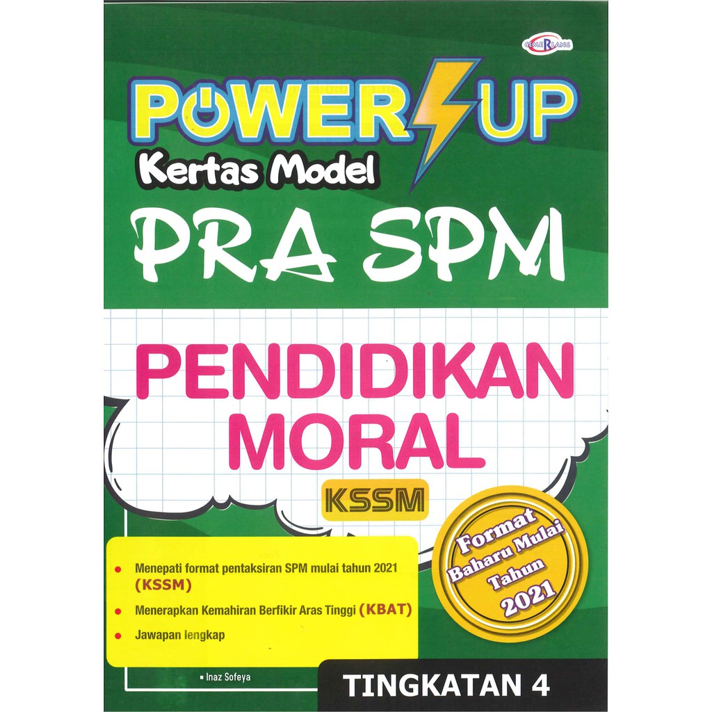 Power Up Kertas Model Pra Spm Pendidikan Moral Tingkatan 4 Shopee