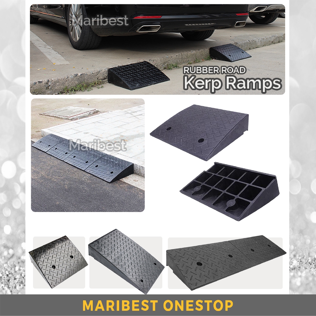 [VARIABLE SAIZ] HEAVY DUTY RUBBER ROAD CURB RAMP KERB CAR MOTORCYCLE ...