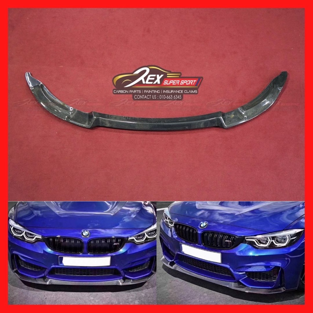 BMW 3 Series F30 M3 AN Front Lip CS Real Forged / Carbon Fiber Depan ...