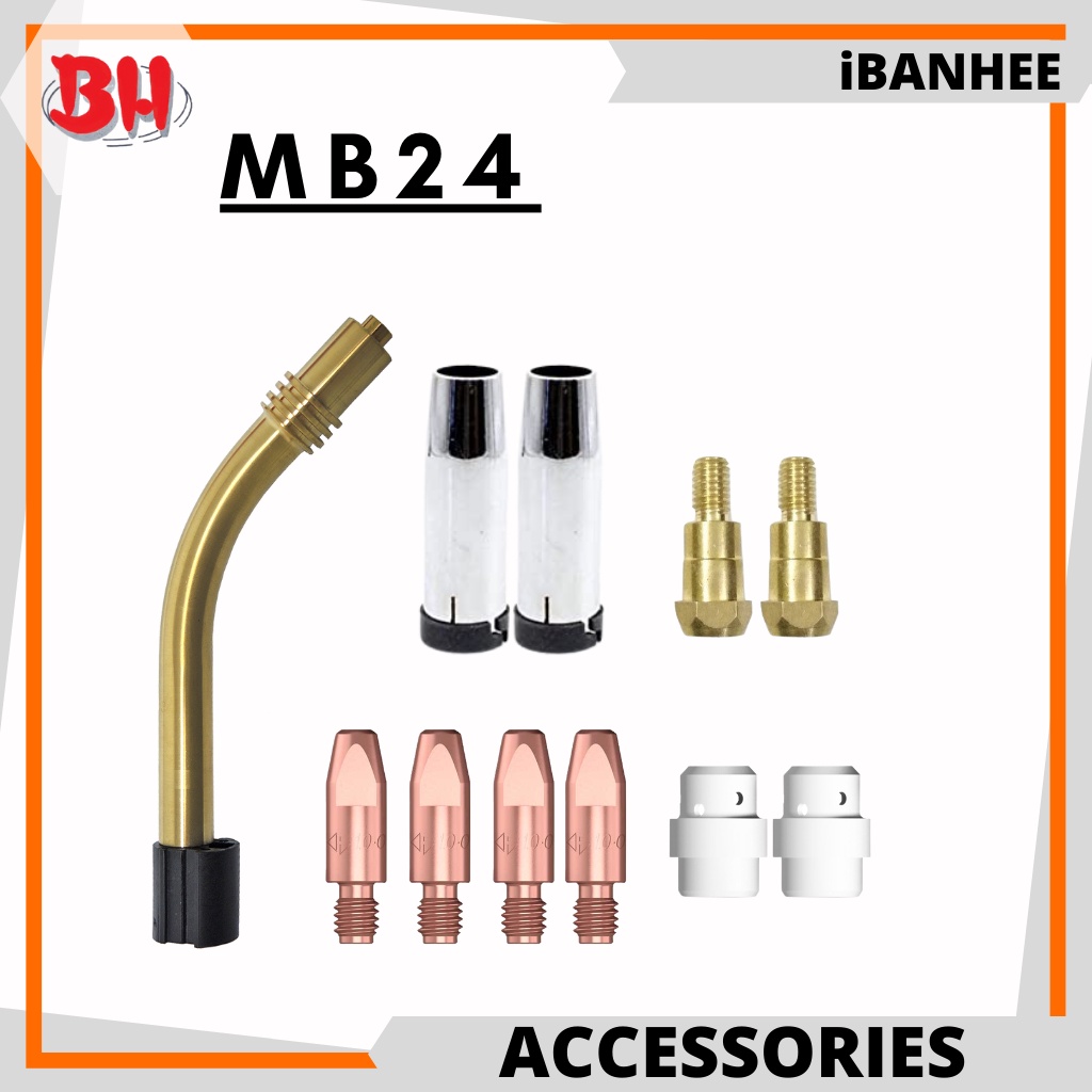 [iBANHEE] CO2 MIG TORCH MB24 Gas Nozzle / Tip Holder / Contact tip ...