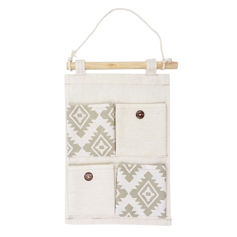 Y-6856-W Multi Pocket Wall Hanging Canvas - Assorted | Shopee Malaysia