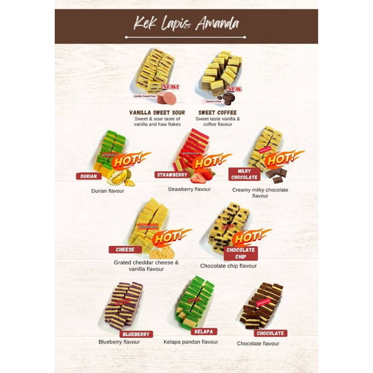 kek lapis sarawak amanda (layer cake) | Shopee Malaysia