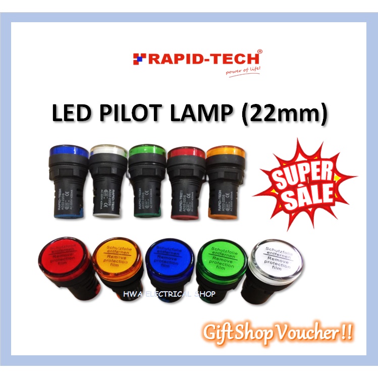🔥Super Sales !!🔥 22mm Ac 240v LED Pilot Panel Indicator Light / LED Pilot Lamp | Shopee Malaysia