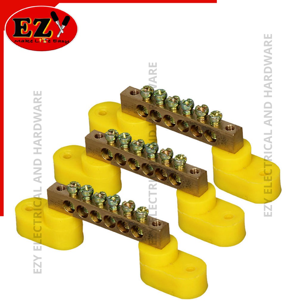 60A NEUTRAL LINK / NEUTRAL LINK BAR / SCREW BRASS BAR WITH BASE ...