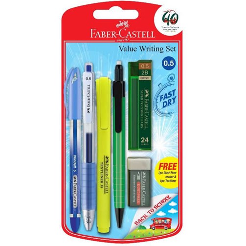 Faber-Castell 0.5mm/0.7mm Value Writing Set | Shopee Malaysia