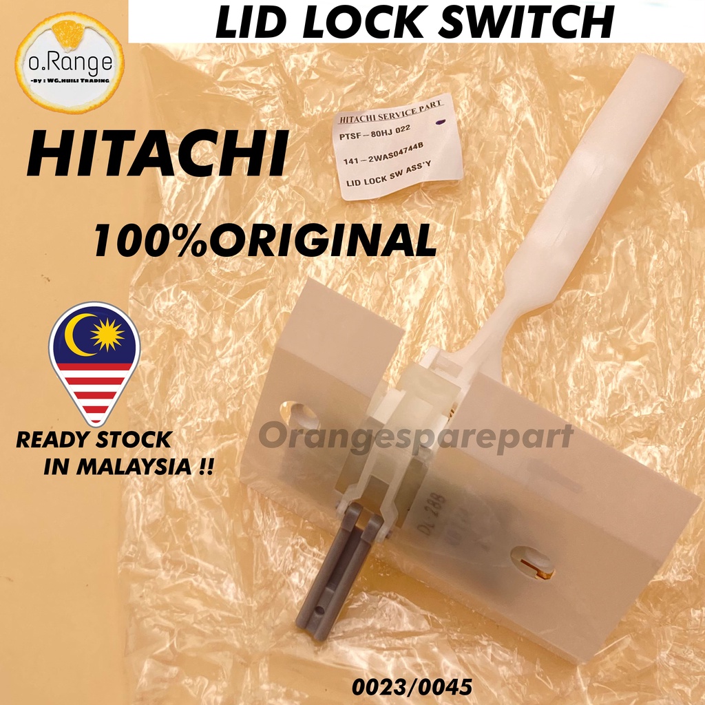 (100%ORIGINAL) HITACHI Washing machine lid lock / (lock pintu) DOOR ...