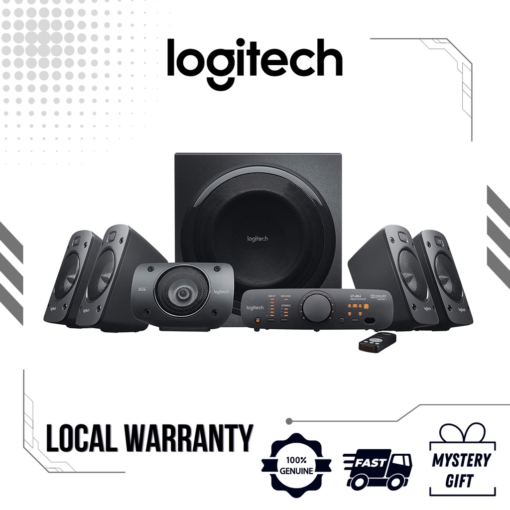 Logitech Z906 5.1 Surround Sound Speaker System - THX, Dolby Digital ...