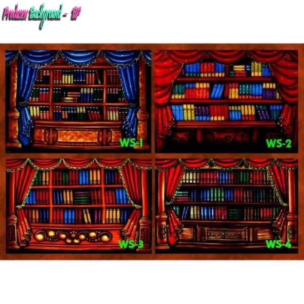 Graduation Bookshelf Background