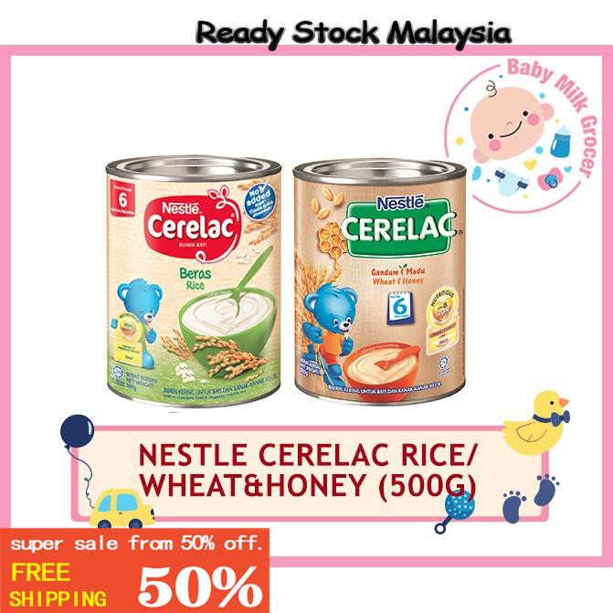 ☁Nestle Baby Cerelac 500g 6m+ (Rice/Wheat & Honey) | Shopee Malaysia