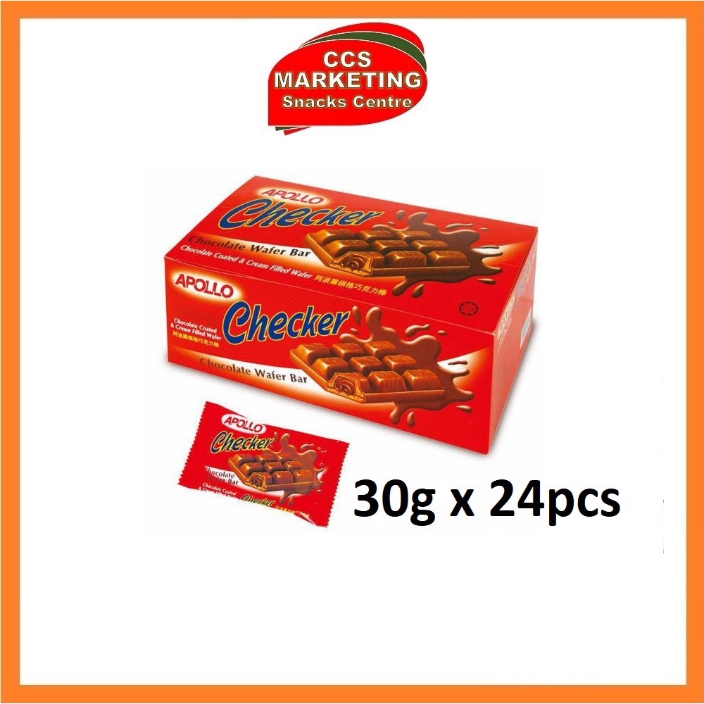CCS Apollo Checker Chocolate Wafer Bar ( 30g x 24pcs ) | Shopee Malaysia