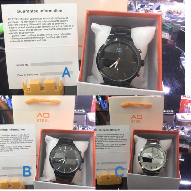 AD Steel Watch AD-123 | Shopee Malaysia