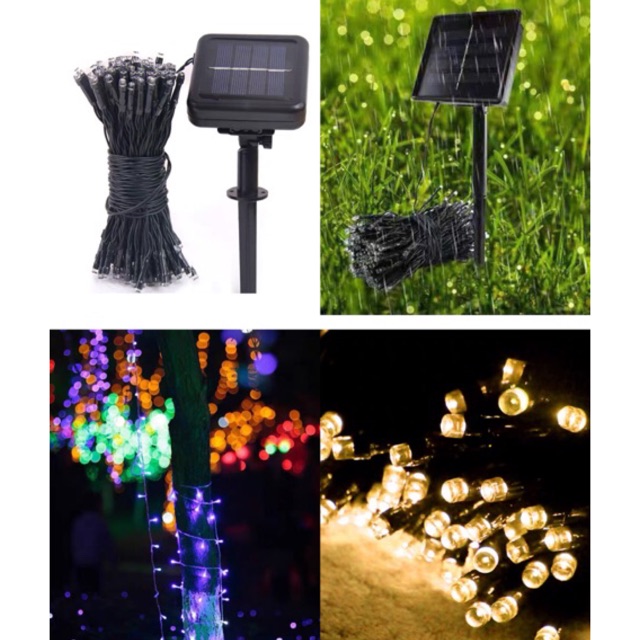 12Meter Solar string light outdoors garden party decoration/Lampu ...