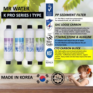 K PRO Alkaline Filter ( Korea ) - 4 pcs - 11" Replacement Water Filter ...