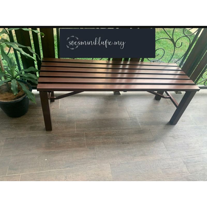 3V Benno Powder Coating Bench Chair Long Garden Chair Guest Outdoor ...