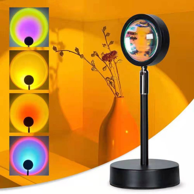 💡🇲🇾Ready Stock💡Sunset Lamp LED Projector Light Sunset Light Bedroom ...