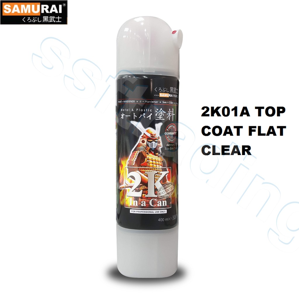SAMURAI 2K01A TOP COAT FLAT CLEAR / SAMURAI SPRAY PAINT / SAMURAI 2K ...