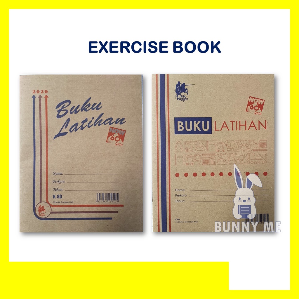 SCHOOL EXERCISE BOOK F5 SIZE 60GSM 80 PAGES | Shopee Malaysia