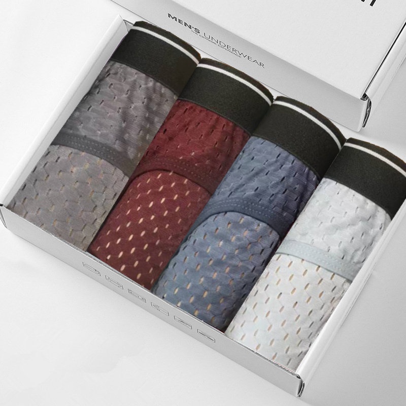 4PCS IN1 Men Cool Breather Mesh Summer Briefs Underwear | Shopee Malaysia
