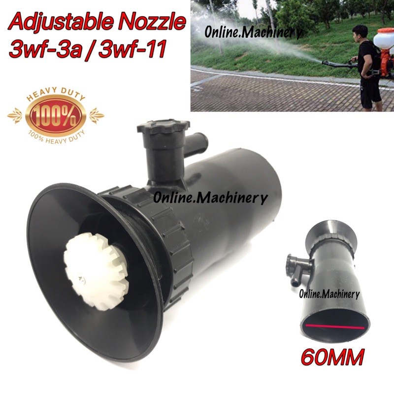 3wf-3A Nozzle Adjustable 60MM Kasei 3wf-11 3wf-3 v1800 Mesin Sembur Rancun Mist Blower Ogawa ...
