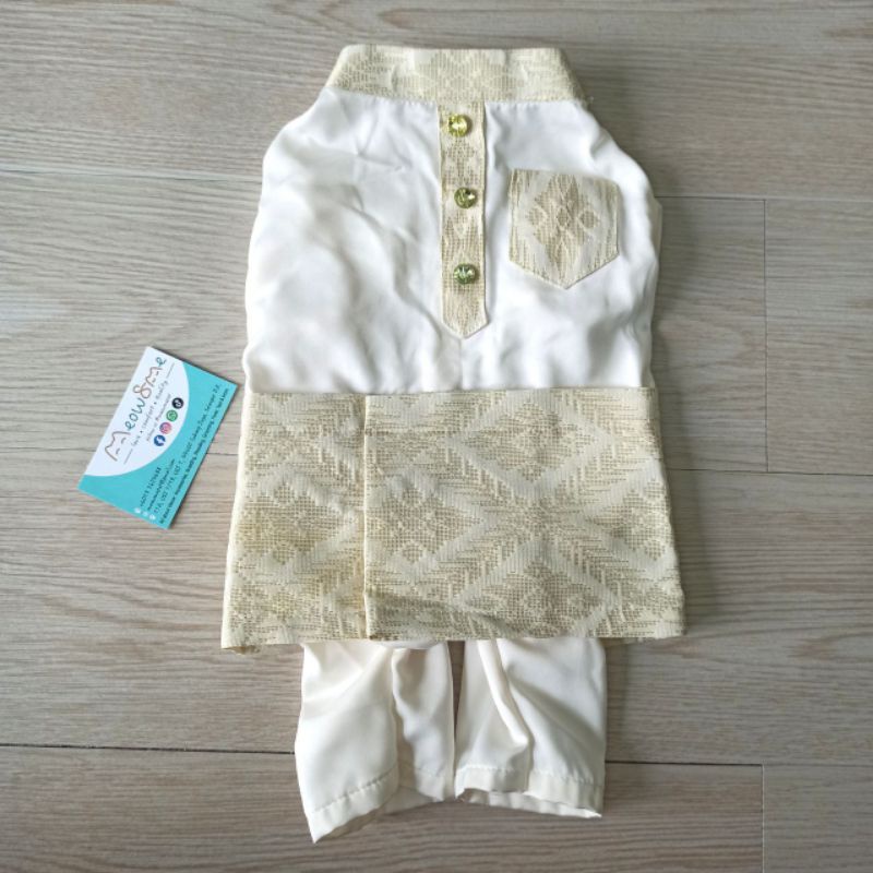 Baju Kucing / Baju Raya Kucing / Baju Melayu Kucing / Baju Batik Kucing ...