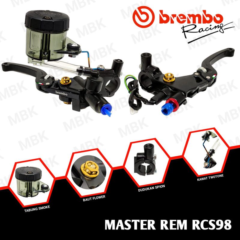Brake Master Set Brembo Large Oil Tube Universal | Shopee Malaysia