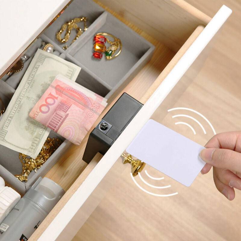 Smart Drawer Lock Intelligent Cabinet Locker Lock ID Card/TT Lock APP ...