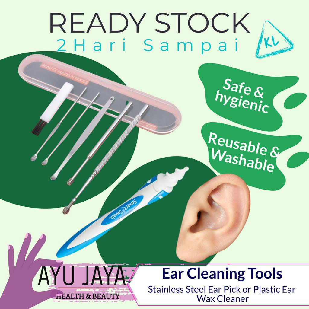 【6pcs】Ear Wax Cleaner Stainless Steel Dig Ear Spoon To Remove The Ear ...