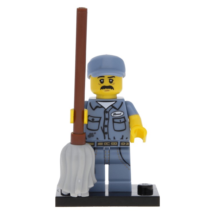Lego 71011 Minifigures CMF Series 15 - Janitor (SEALED) | Shopee Malaysia