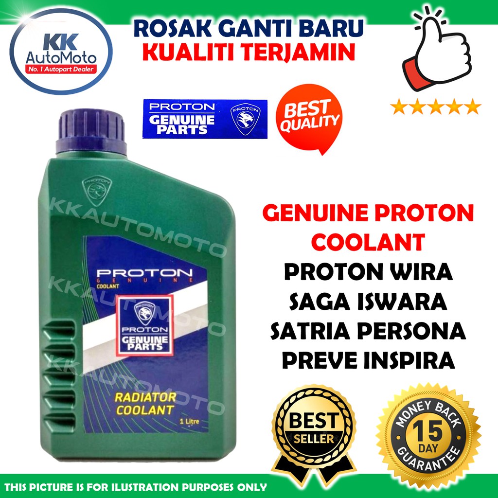 PC140107 Proton Radiator Coolant Hijau 1L Proton Wira Saga Iswara ...