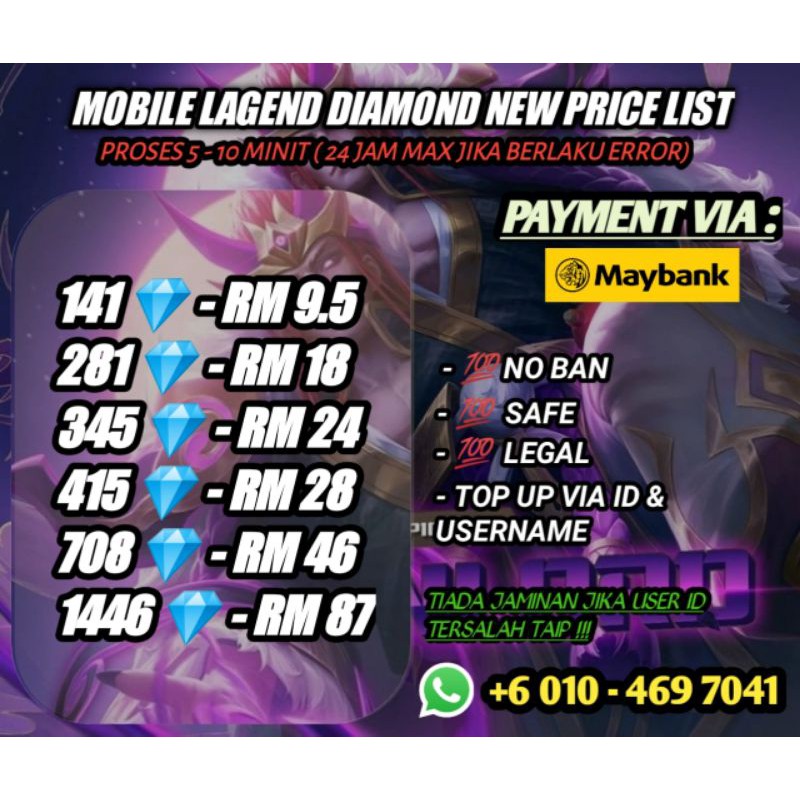MLBB CHEAP DIAMOND 💎 TOP UP | Shopee Malaysia
