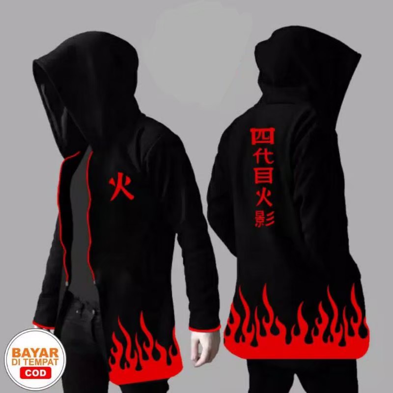 HITAM - Japanese Anime Men's Hoodie Sweater/Japanese Distro Men's ...