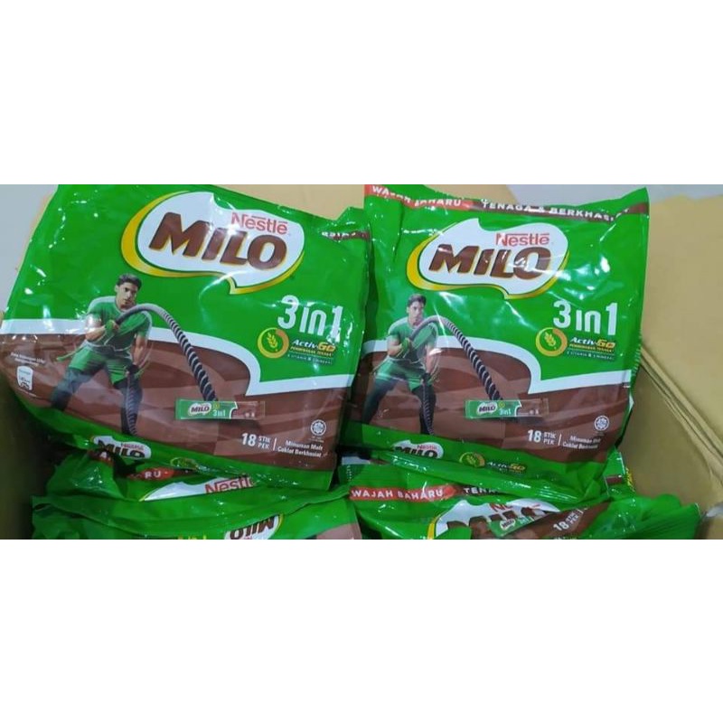Milo 3 in 1 ( 18 stick ) | Shopee Malaysia