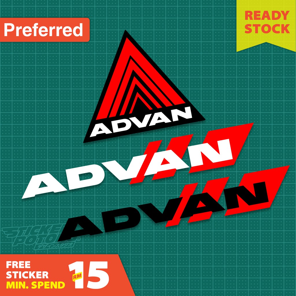 STICKER ADVAN (STICKER POTONG) | Shopee Malaysia